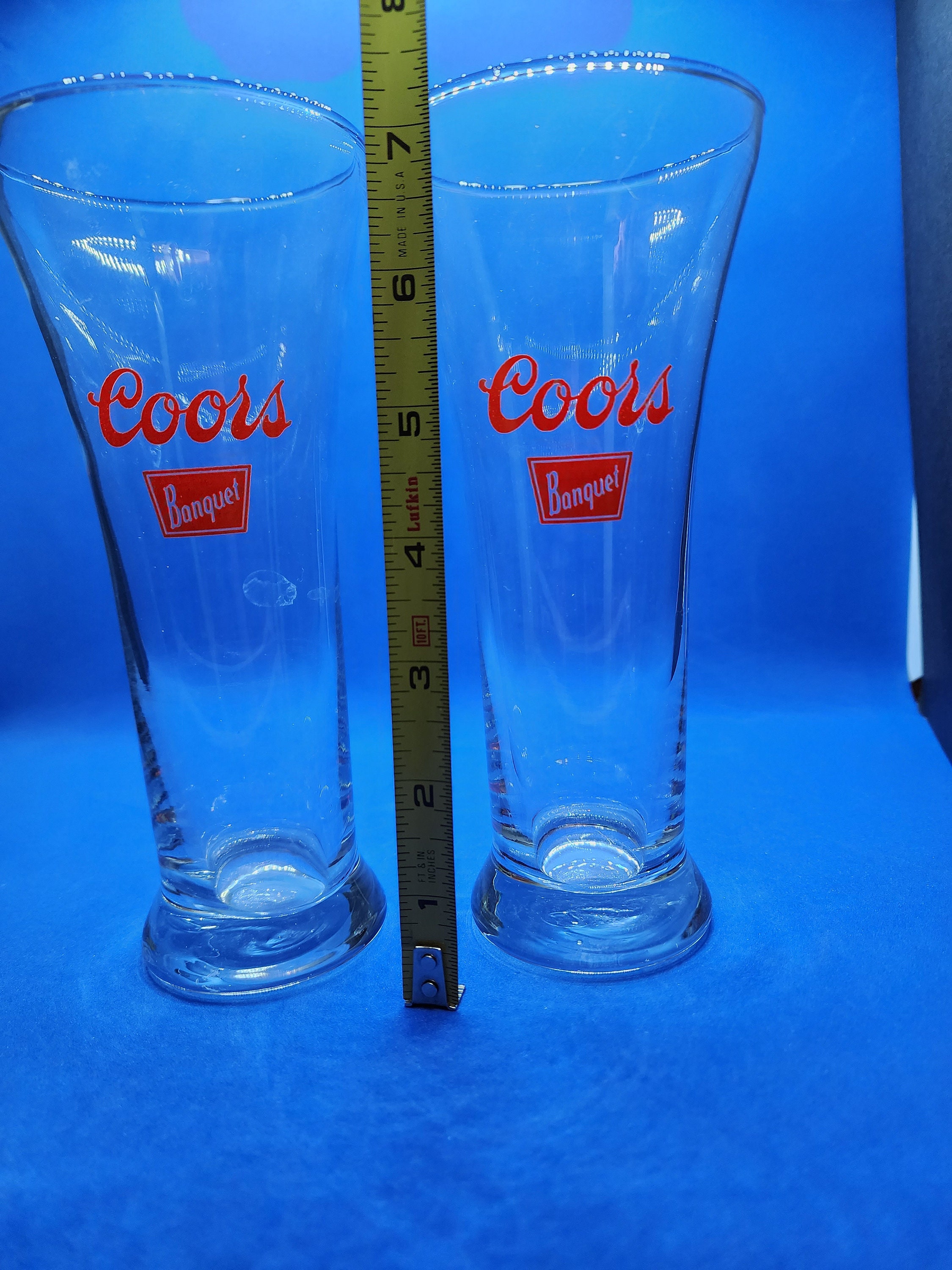 Set Of 2 Coors Banquet Tall Glasses Etsy