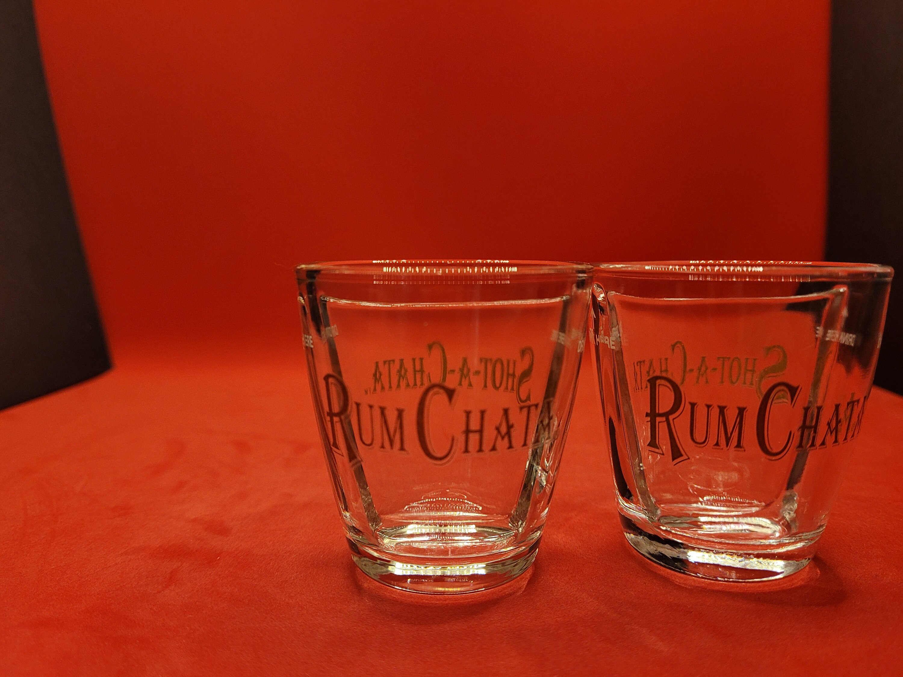 Set of 2 Rum Chata, Shata Chata Split Shot Glasses - Etsy