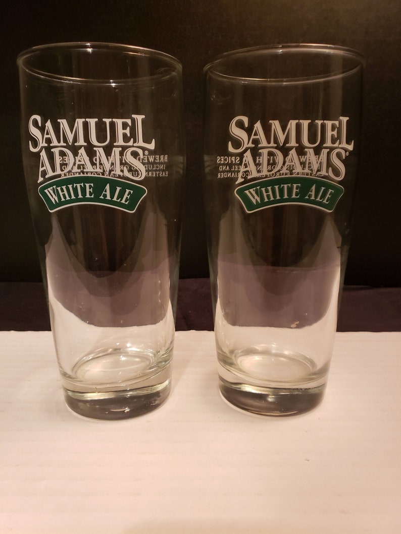 Set of 2 Samuel Adams White Ale Glasses, Glass - Etsy