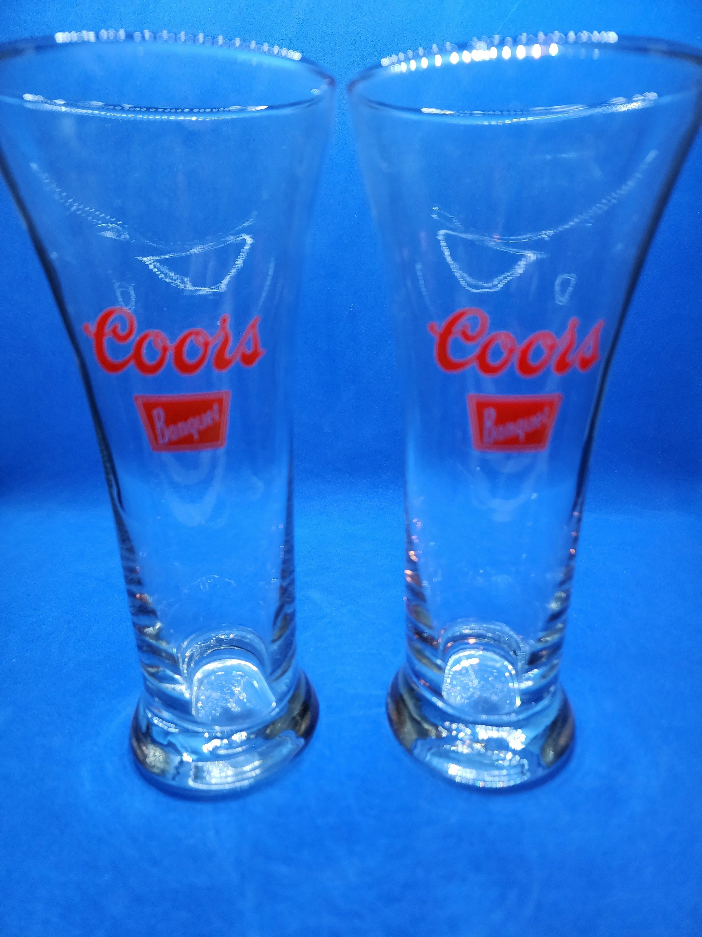 Set Of 2 Coors Banquet Tall Glasses Etsy
