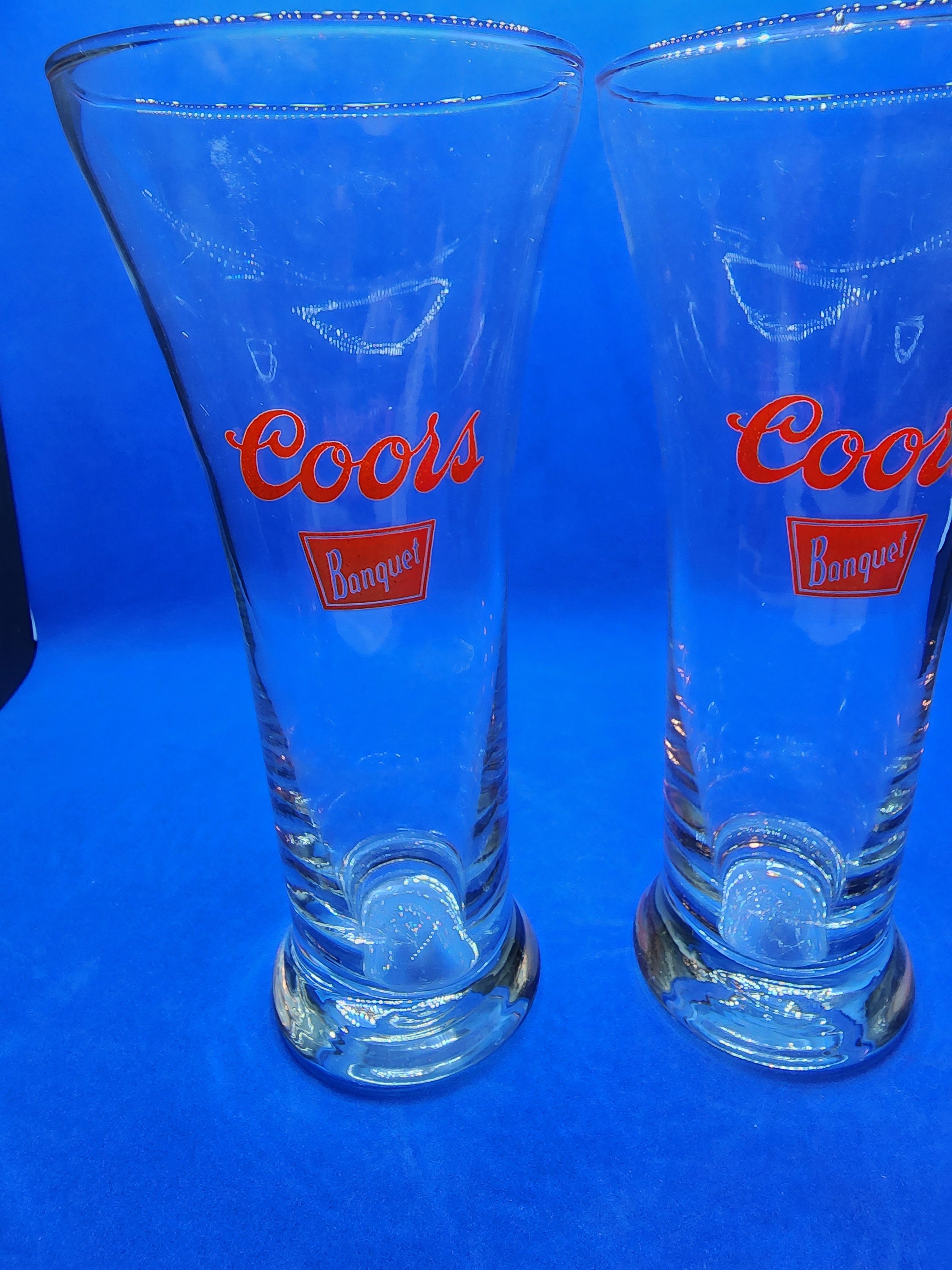 Set Of 2 Coors Banquet Tall Glasses Etsy