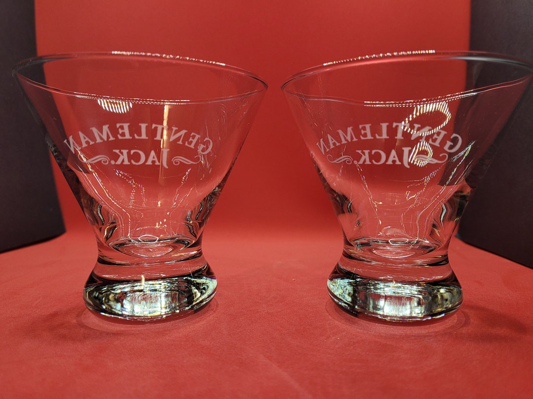 Set of 2 Beautiful Jack Daniels Gentleman Jack Glasses - Etsy