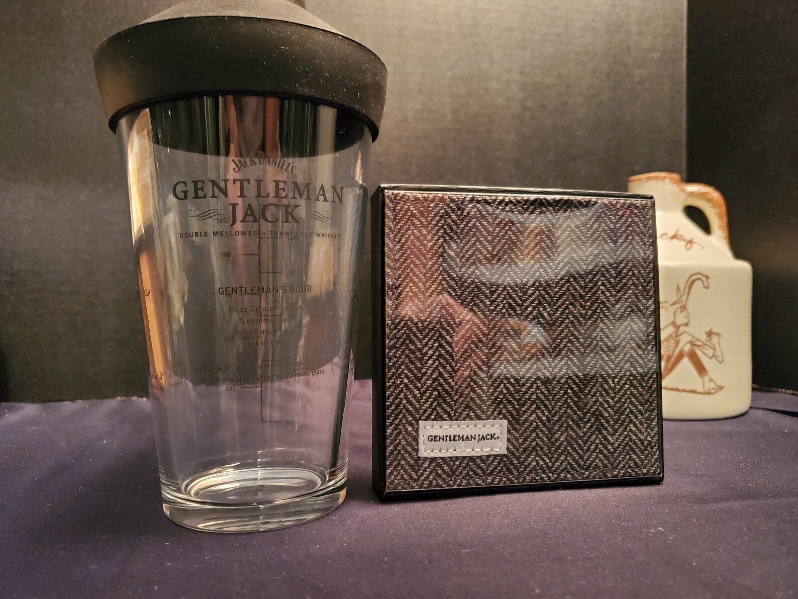 Jack Daniels Gentleman Jack Glass Shaker and Coaster Set - Etsy