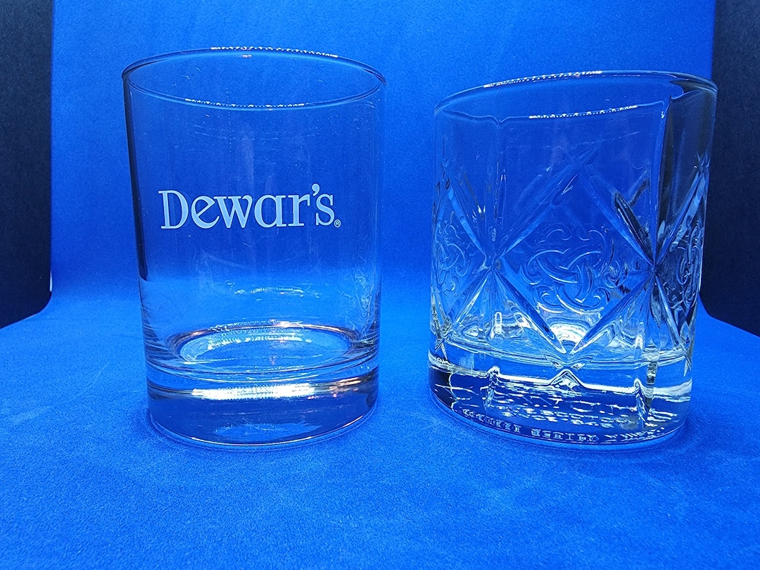 Variety of 2 Beautiful Dewars Glasses - Etsy