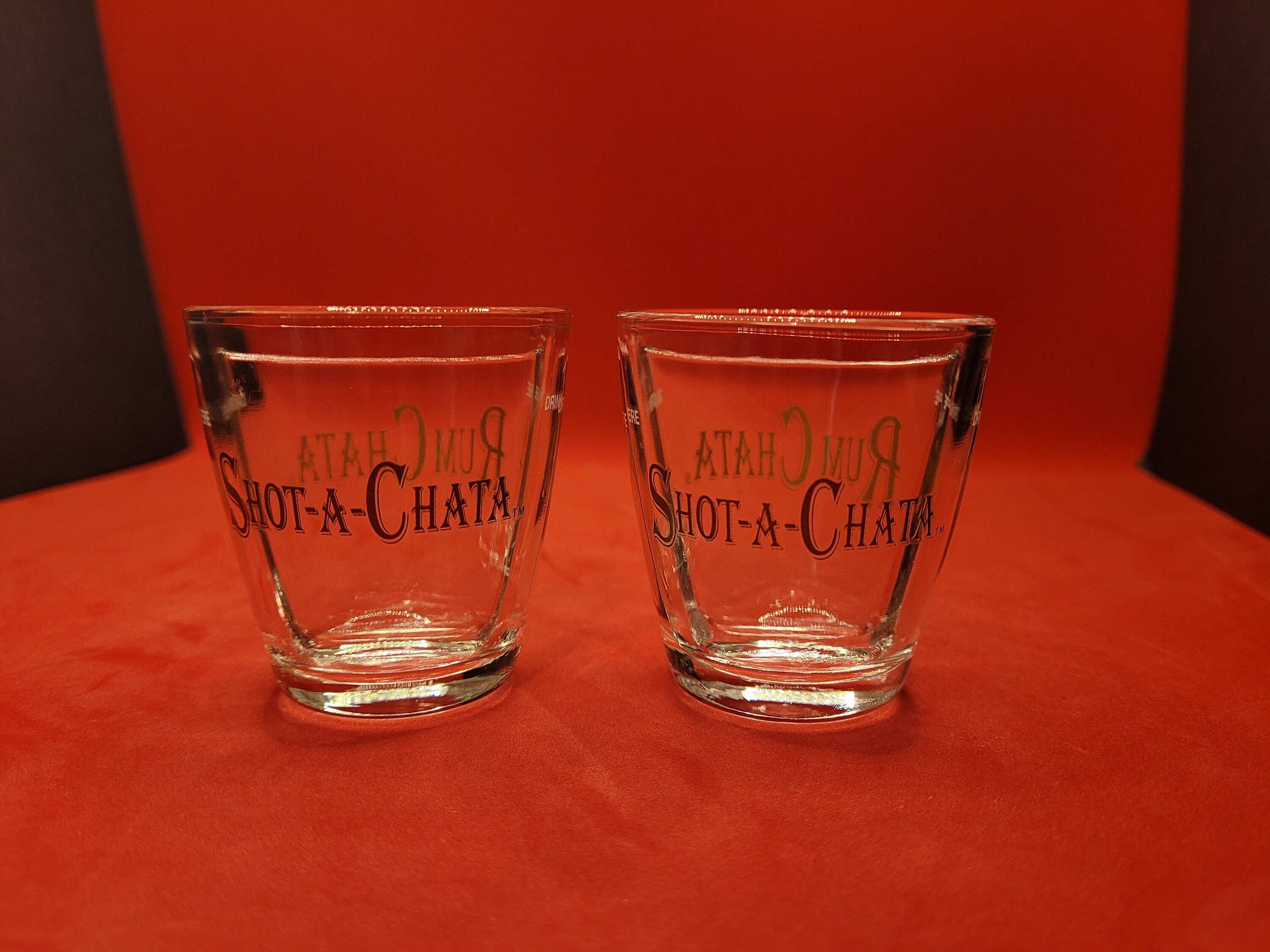 Set of 2 Rum Chata, Shata Chata Split Shot Glasses - Etsy