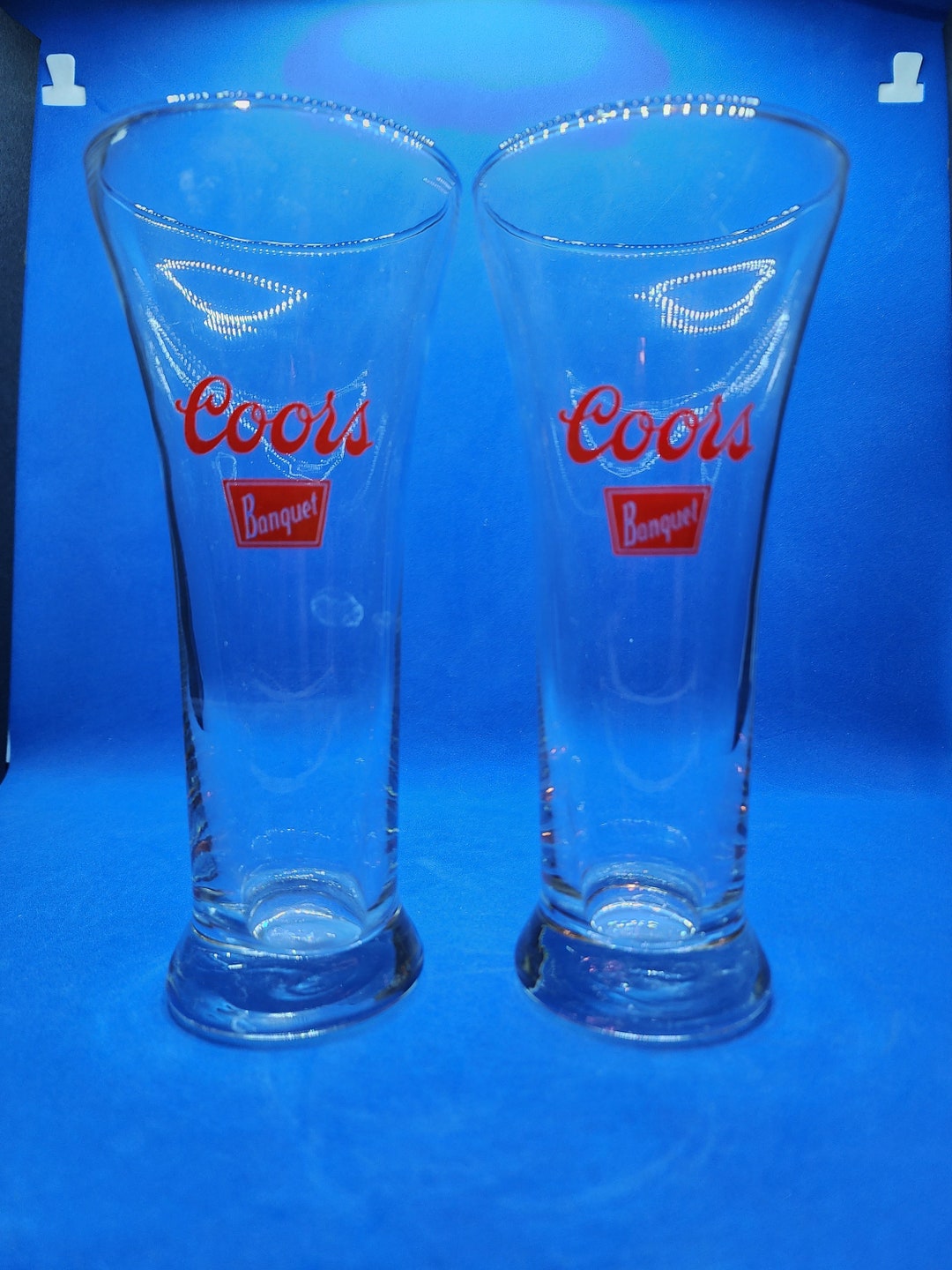 Set Of 2 Coors Banquet Tall Glasses Etsy