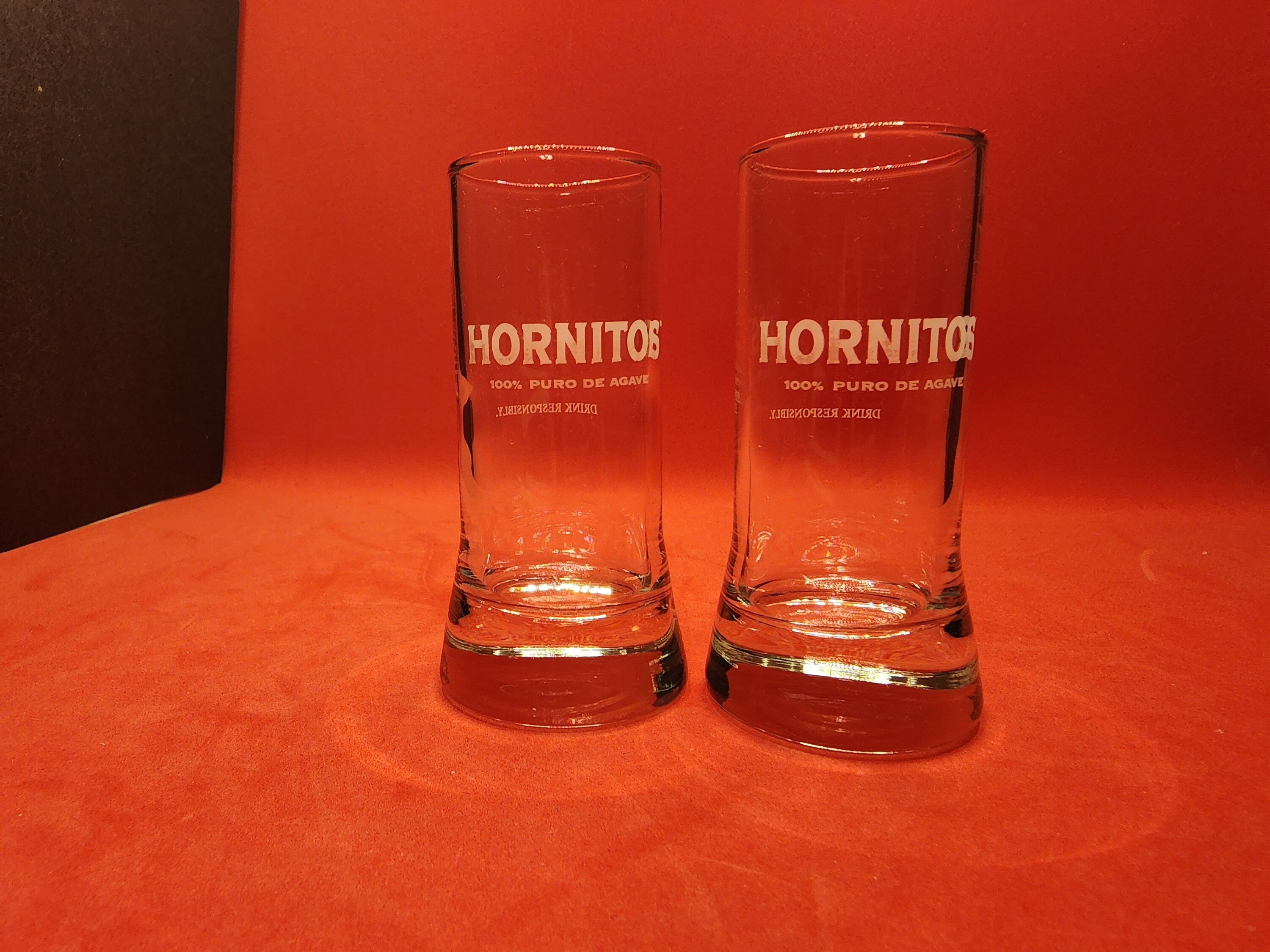 Set of 2 Tall Hornitos Tequila Shot Glasses - Etsy