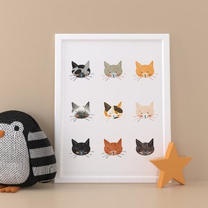 Cat Wall Art, Cat Poster, Cat Sign, Cat Wall Decor, Digital Download ...