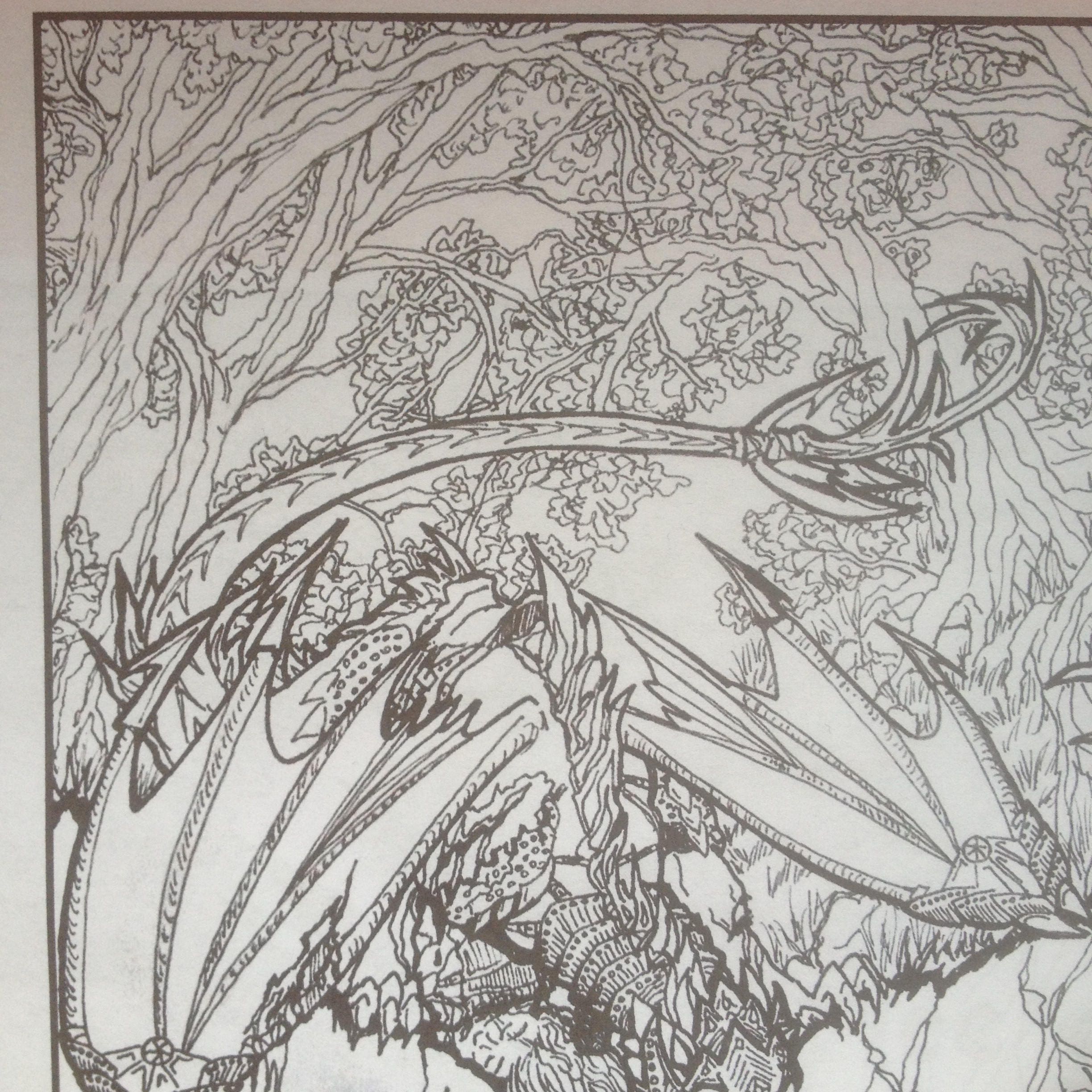 Dragon Coloring Pages Download, Printable PDF Fantasy Adult Coloring ...