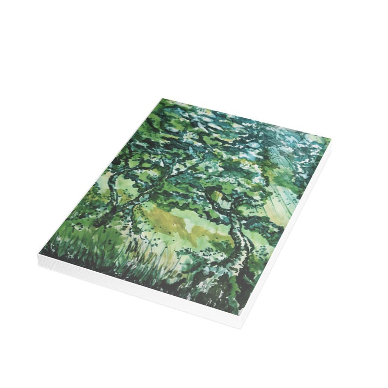 Tree Postcards, Hand-drawn Art: trees A.j.rhys, Nature Stationery ...