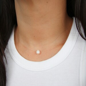 Illusion Necklace, Invisible Necklace, Floating Necklace, Wedding ...