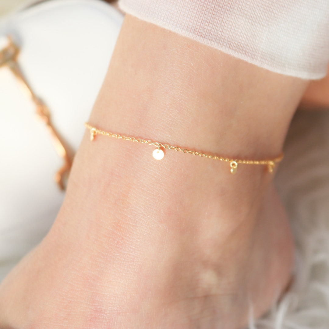 Ankle Bracelet, Coin Anklet, Gold Ankle Bracelet , Anklets for Women ...