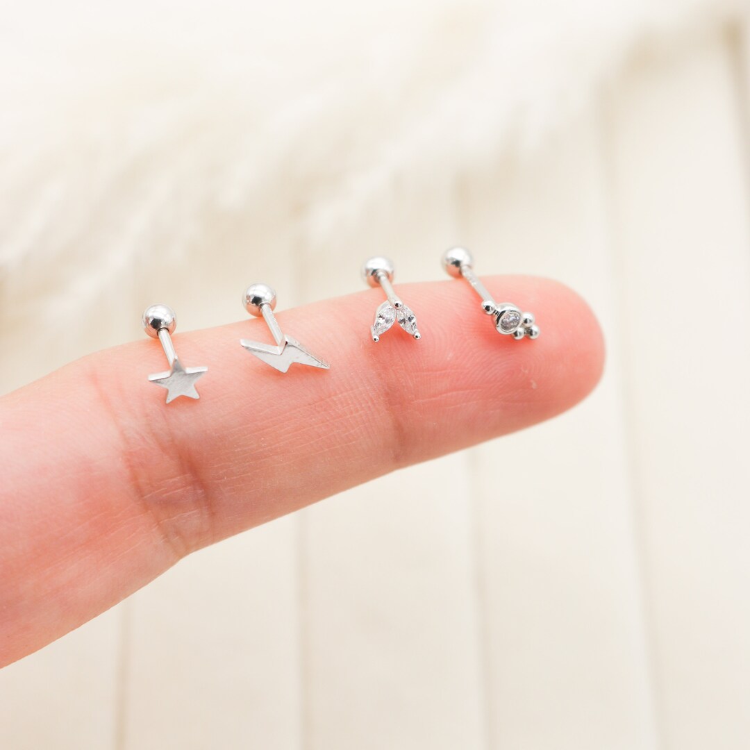 Tragus Piercing, Tragus Stud, Tragus Earring, Tragus Jewelry, Stud ...