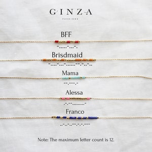 Morse Code Bracelet, Custom Secret Message, Personalized Morse Code ...