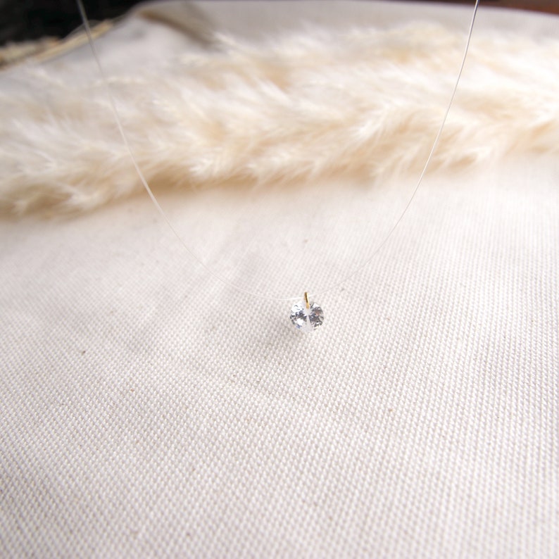 Floating Necklace Illusion Necklace Invisible Necklace - Etsy