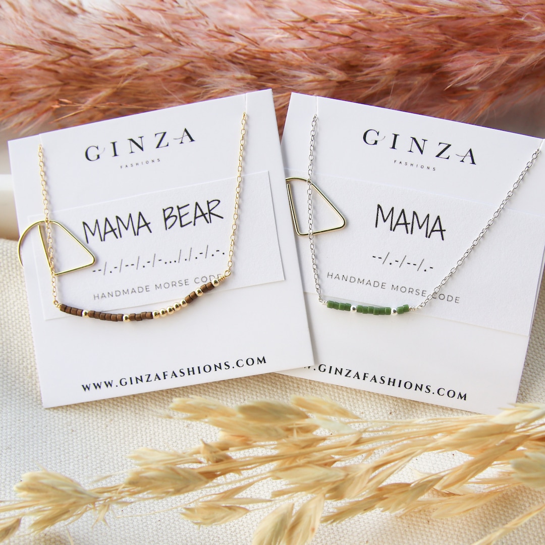 Custom Morse Code Necklace, Morse Code Jewelry, Mama Necklace ...