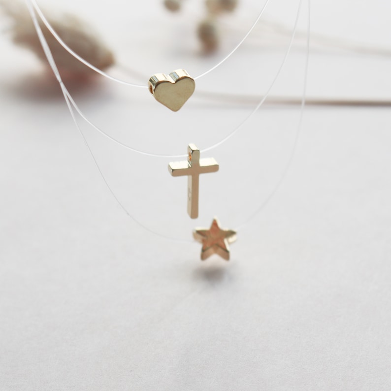 Floating Necklace Illusion Necklace Invisible Necklace | Etsy