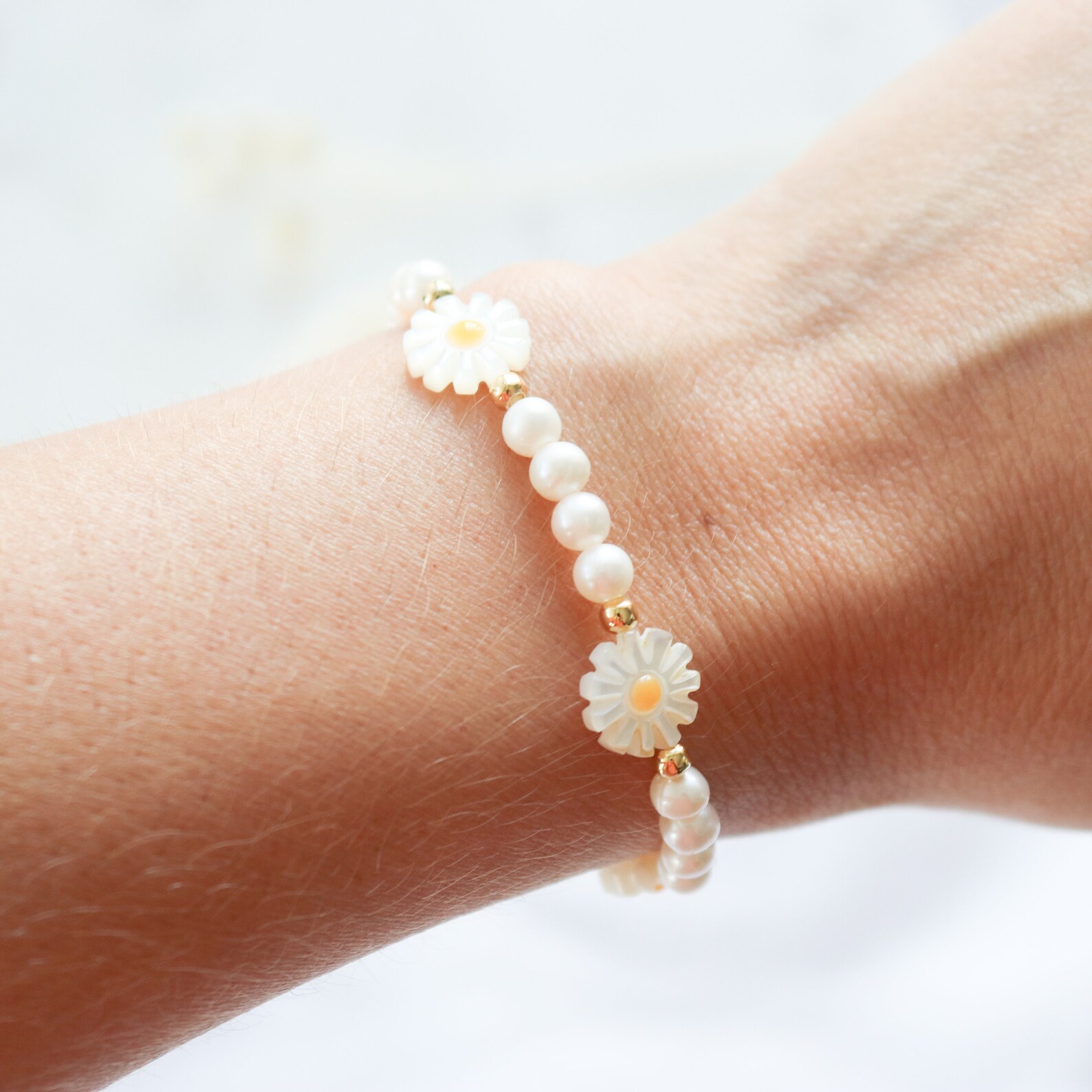 Beaded Daisy Bracelets Flower Beaded Bracelet Daisy - Etsy