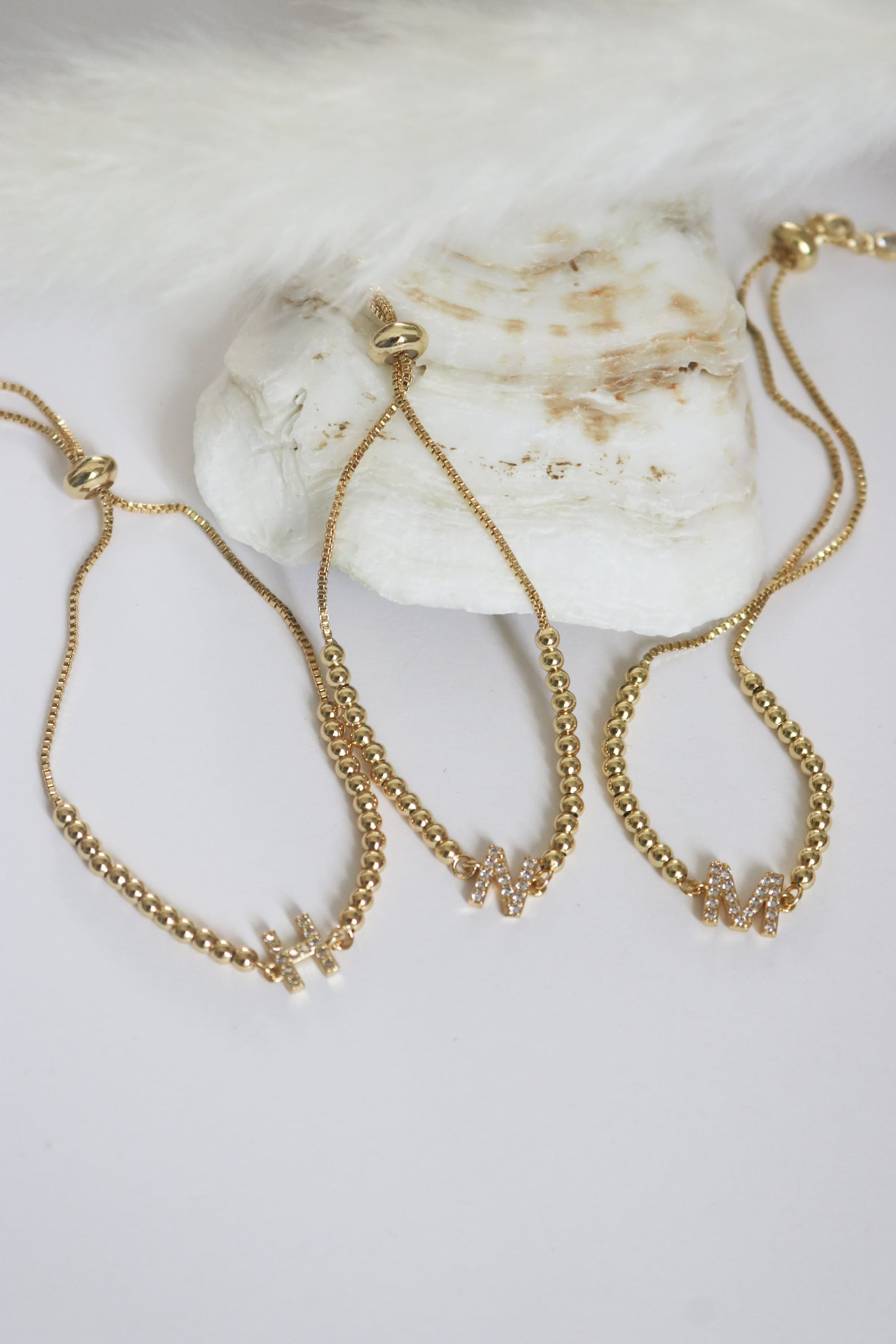 Personalized Initial Bracelet, Initial Bracelet, Custom Gold Letter ...