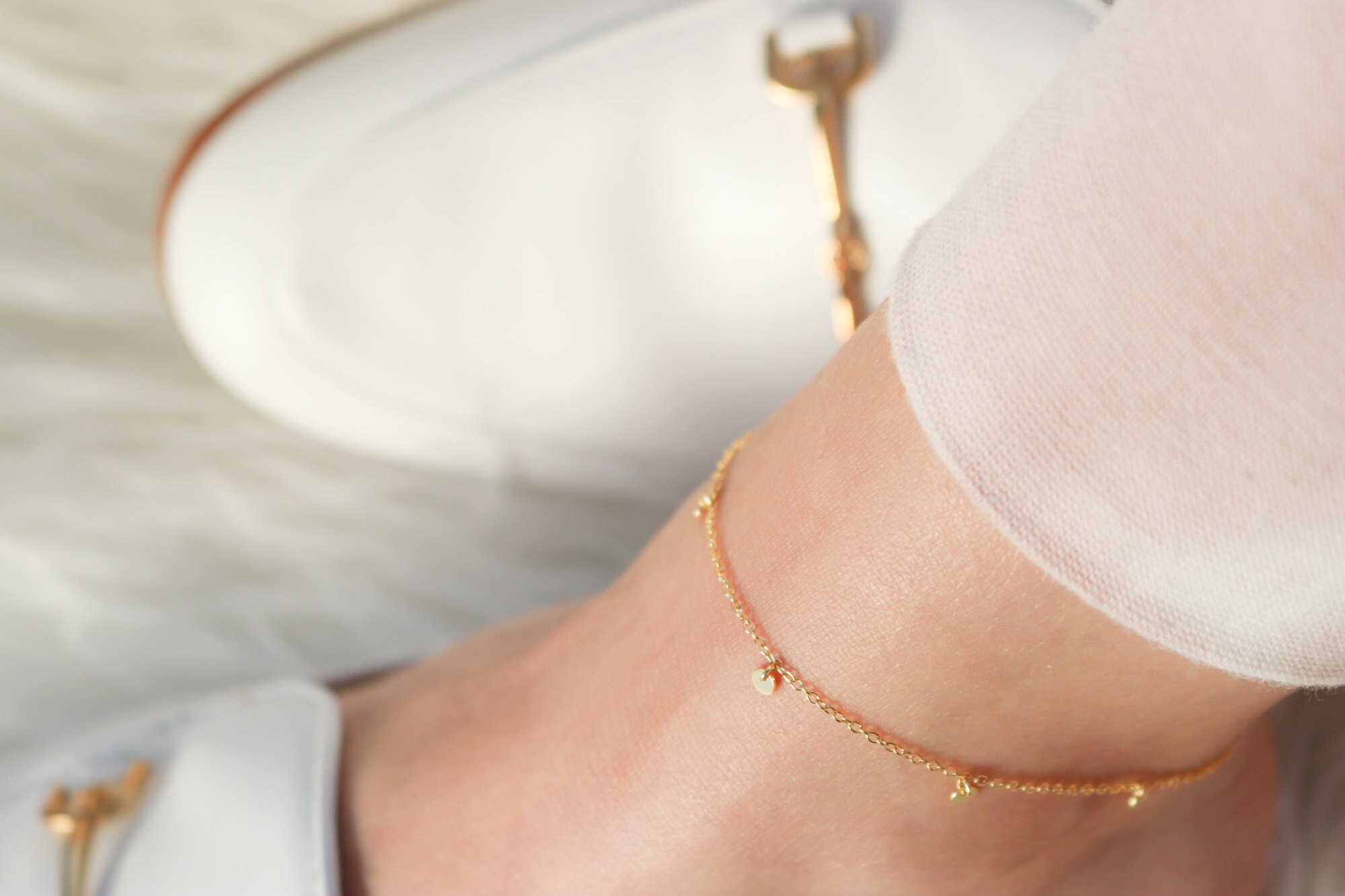 Ankle Bracelet Coin Anklet Gold Ankle Bracelet Anklets for | Etsy