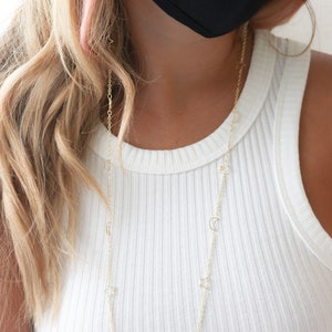 Face Mask Jewelry, Mask Necklace, Mask Holder, Facemask Chain ...