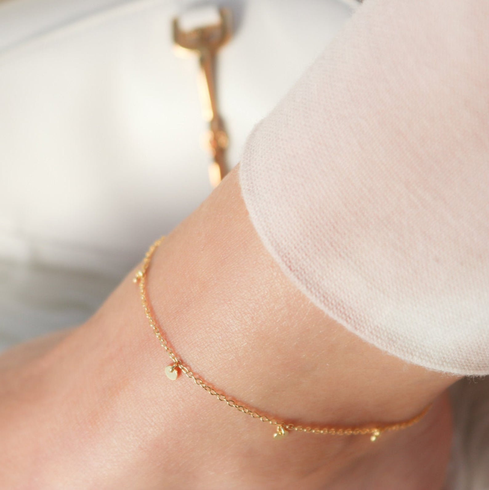 Ankle Bracelet Coin Anklet Gold Ankle Bracelet Anklets for | Etsy