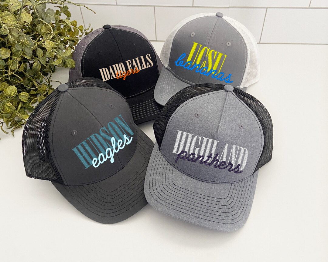 Custom Baseball Team Hats, University Trucker Hats, School Team Hats ...
