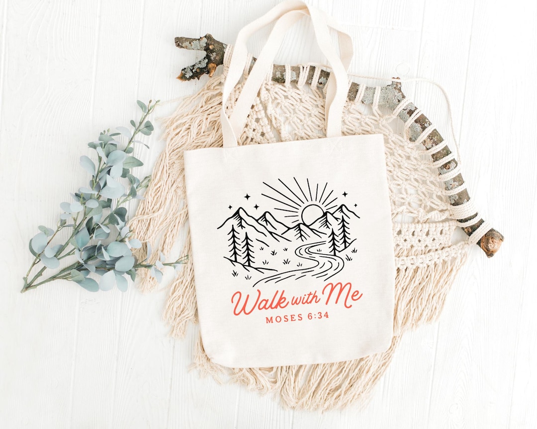 Youth Theme Tote Bag, Walk With Me, Girls Camp Canvas Bag, 2026 LDS ...