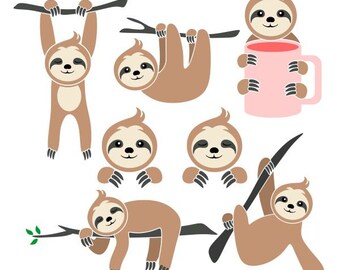 Sloth svg | Etsy