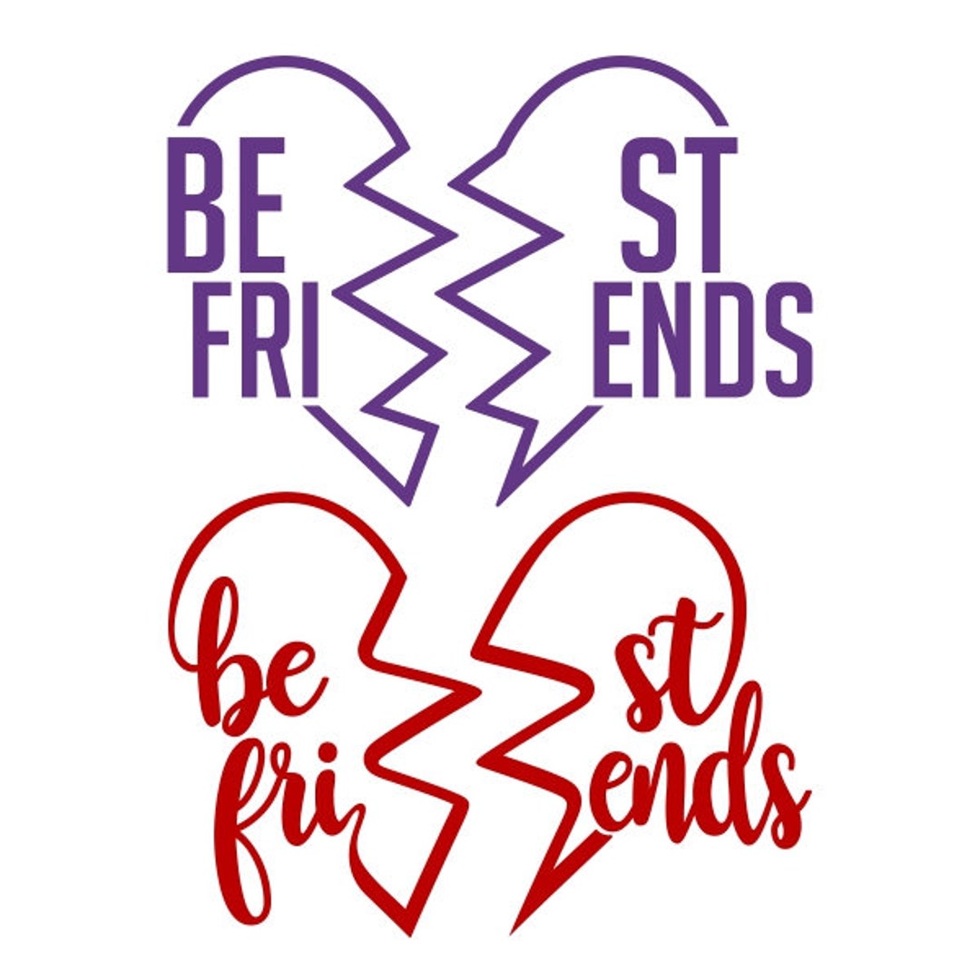 Best Friend Pack Cuttable Design SVG PNG DXF & Eps Designs Cameo File ...