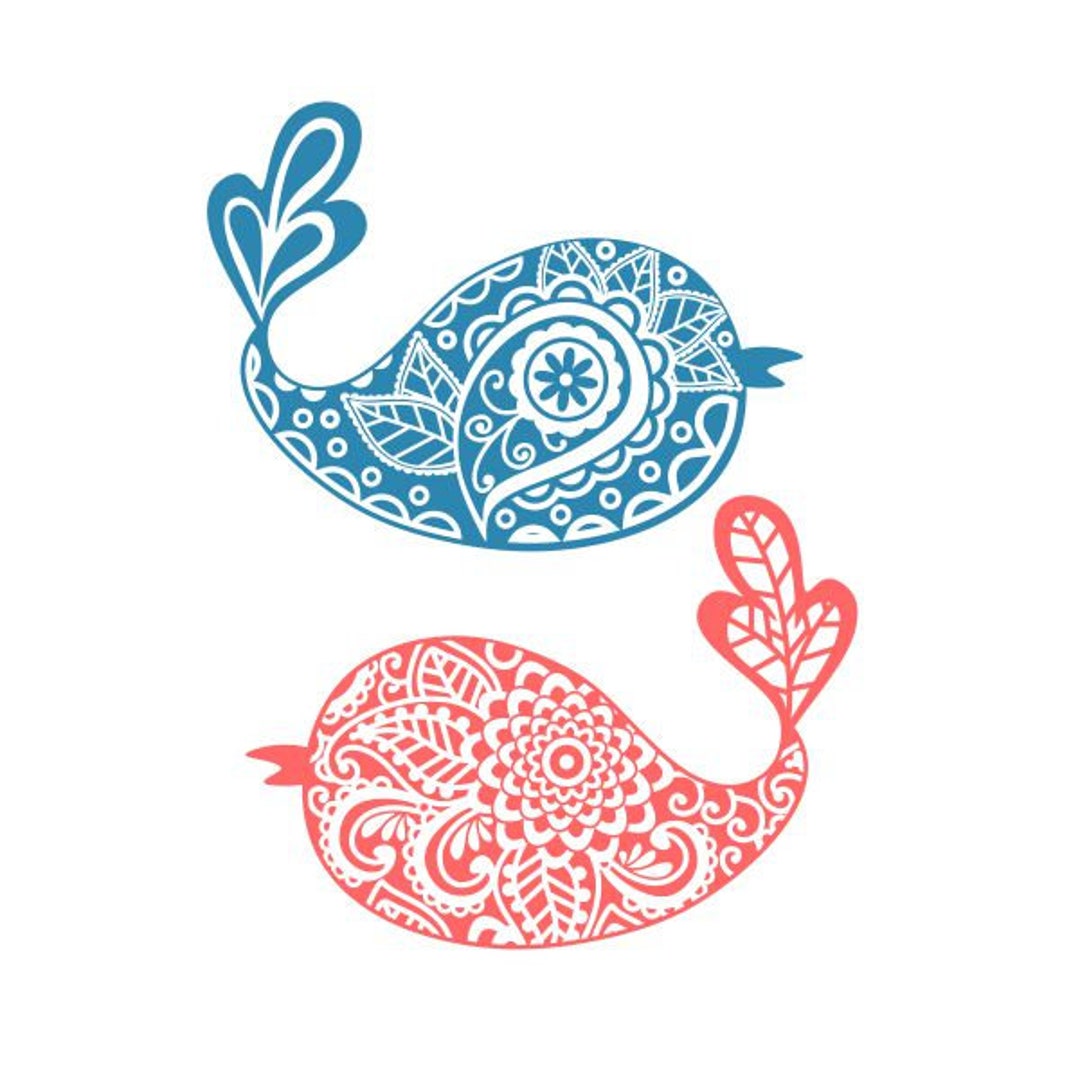 Paisley Bird Cuttable Design SVG PNG DXF & Eps Designs Cameo File ...