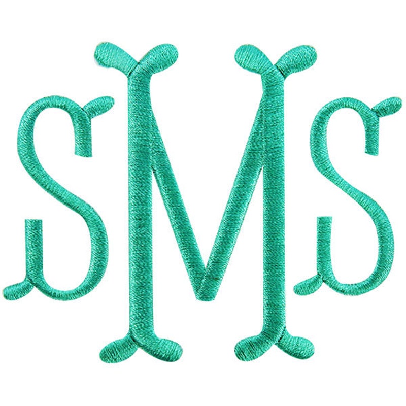 Fishtail Embroidery Font - Etsy