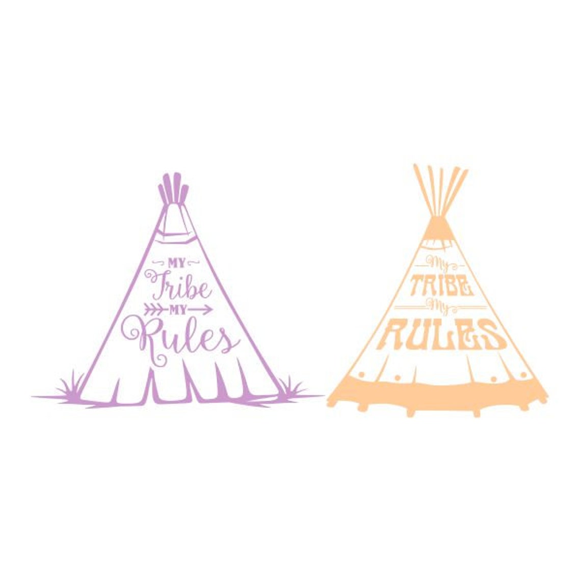 My Tribe My Rules Cuttable Design SVG PNG DXF & Eps Designs - Etsy