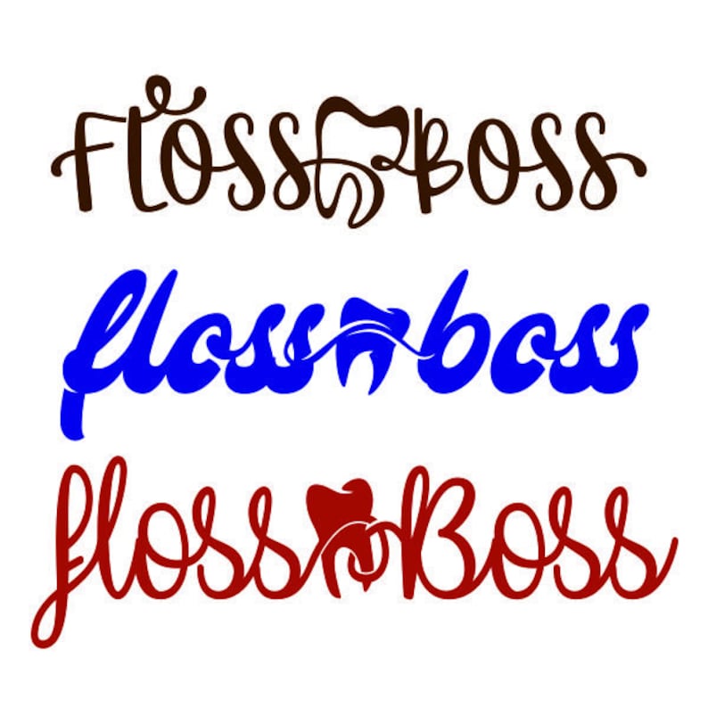 Dentists Floss Like a Boss Cuttable Design SVG PNG DXF & Eps - Etsy