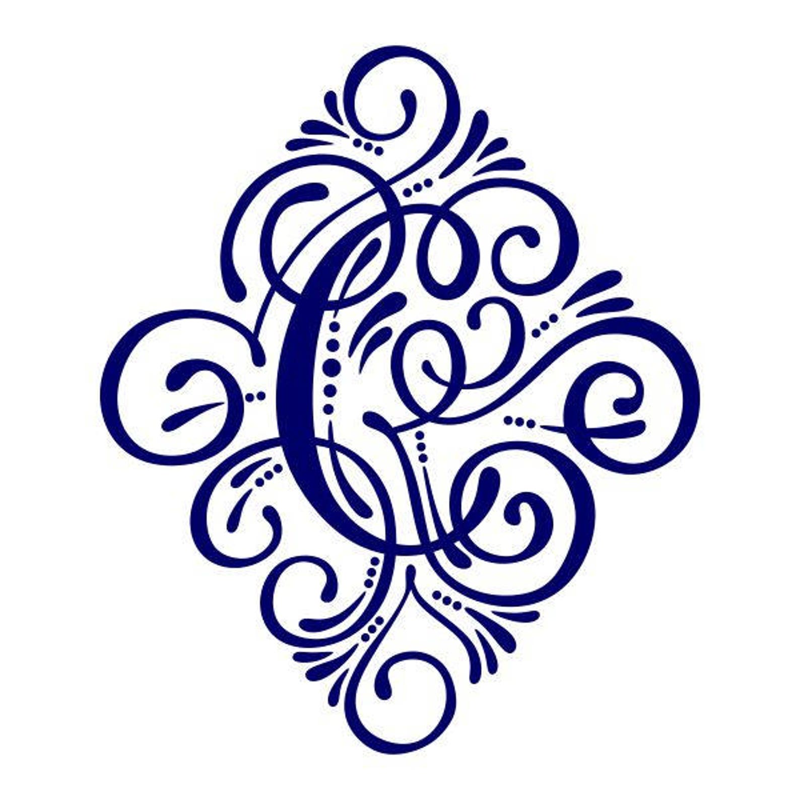 Scroll Font Cuttable Design SVG PNG DXF & eps Designs Cameo | Etsy