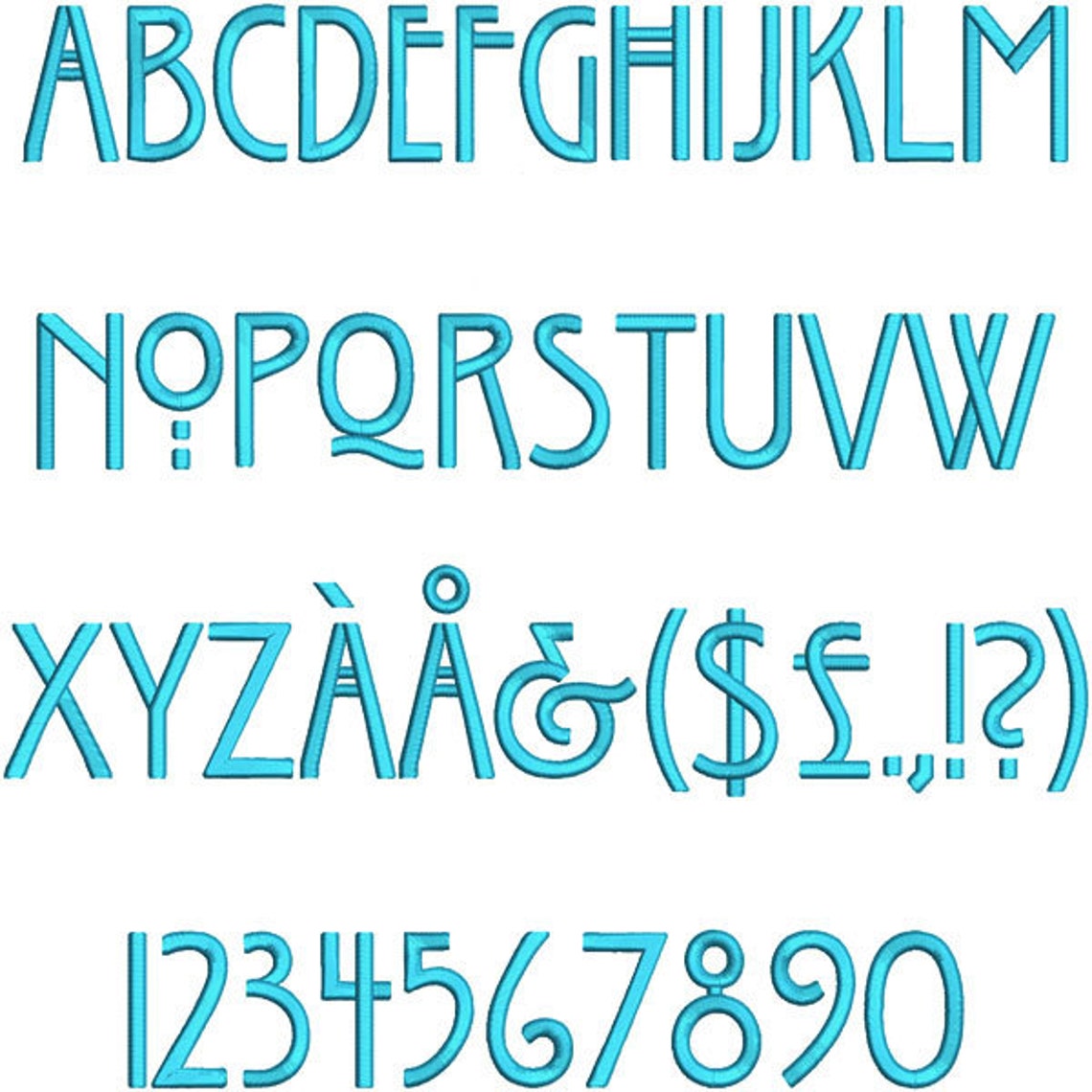 Willow Embroidery Font Monogram Alphabet Letters INSTANT - Etsy