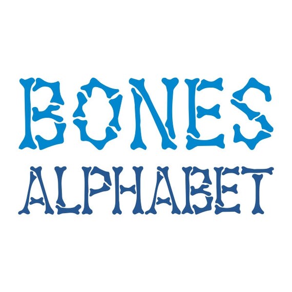 Halloween Bones Skeleton Font Monogram Cuttable Design SVG PNG | Etsy Halloween Bones Skeleton Font Monogram Cuttable Design SVG PNG | Etsy