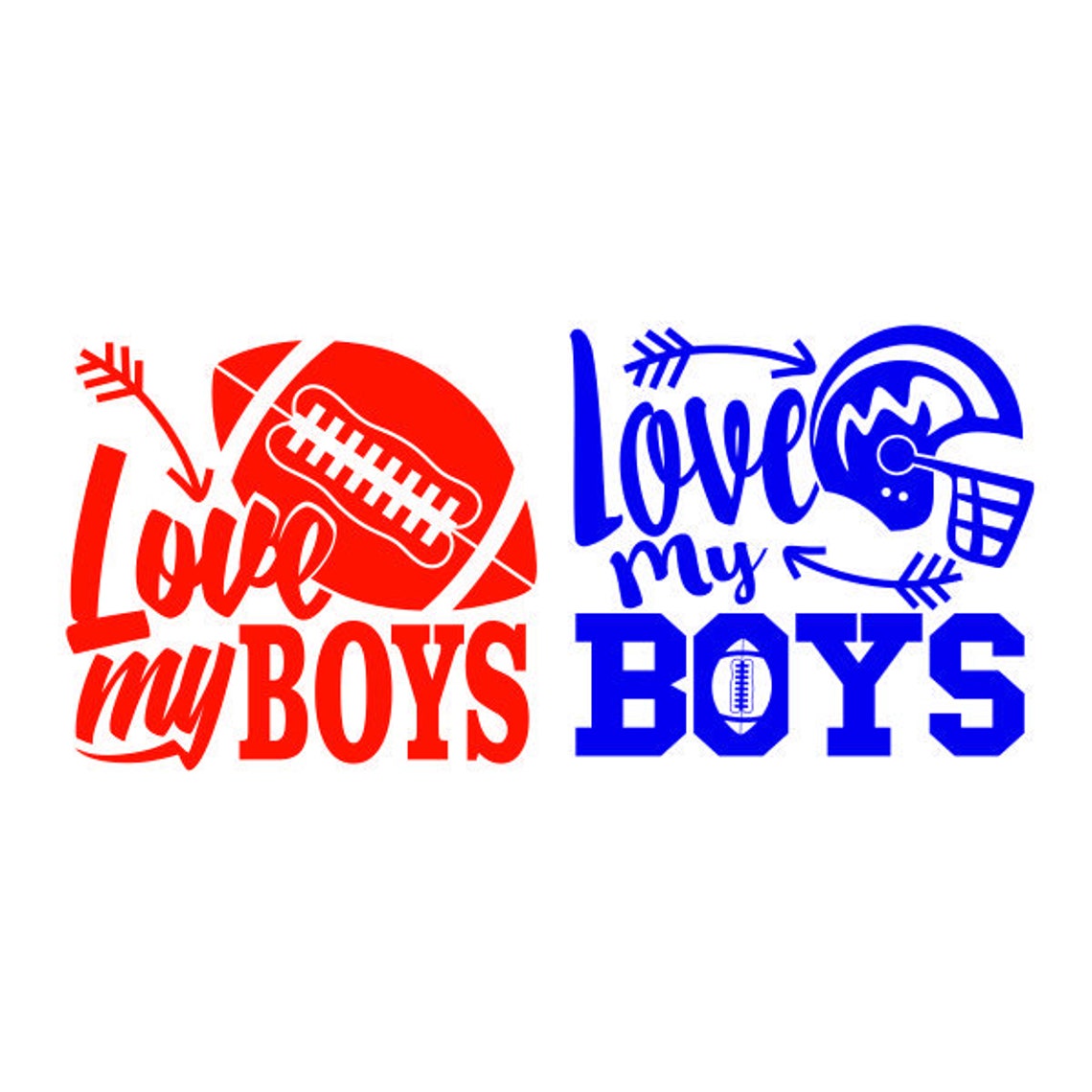 Love My Boys Football Players Sports Cuttable Design SVG PNG - Etsy