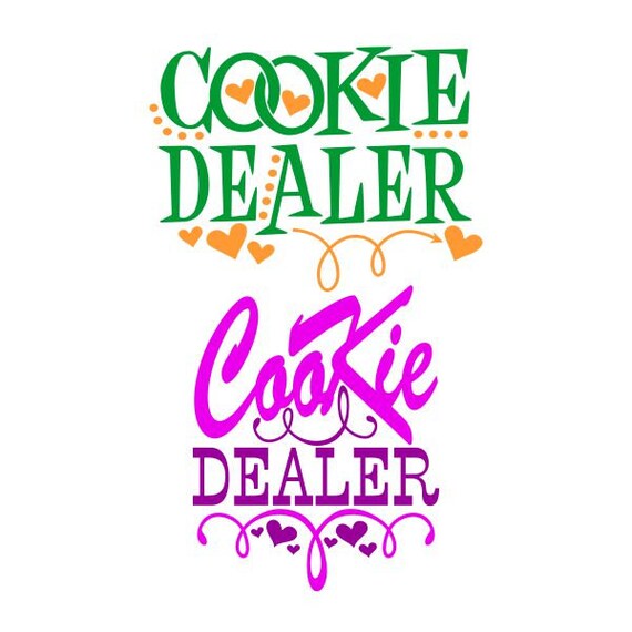 Cookie Dealer Girl Scouts Cuttable Design Pack Svg Png Dxf And Etsy