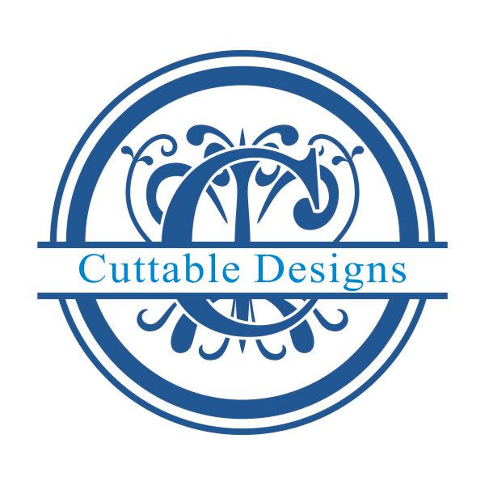 Split Pandora Font Monogram Cuttable Design SVG PNG DXF & Eps | Etsy