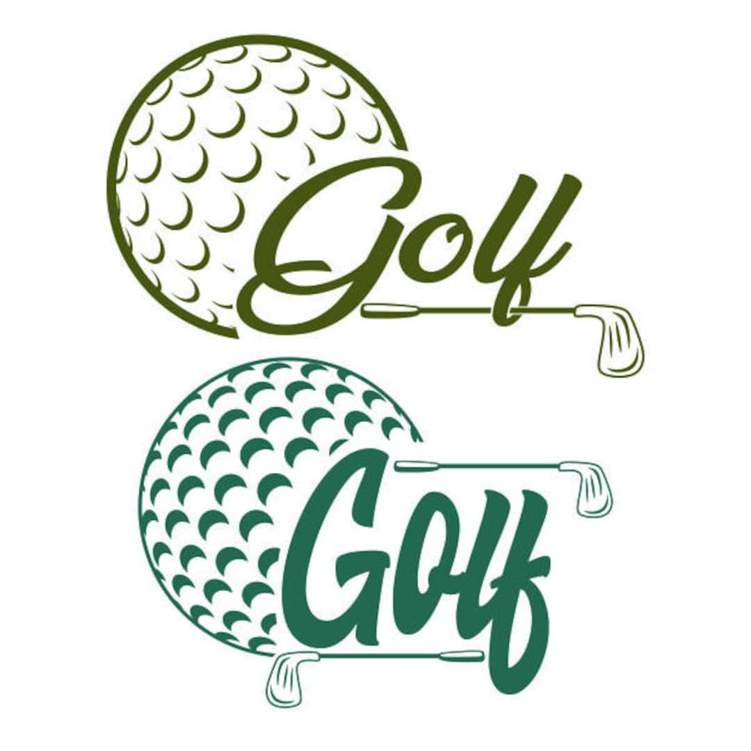 Golf Logo Cuttable Design SVG PNG DXF & Eps Designs Cameo File Silhouette - Etsy