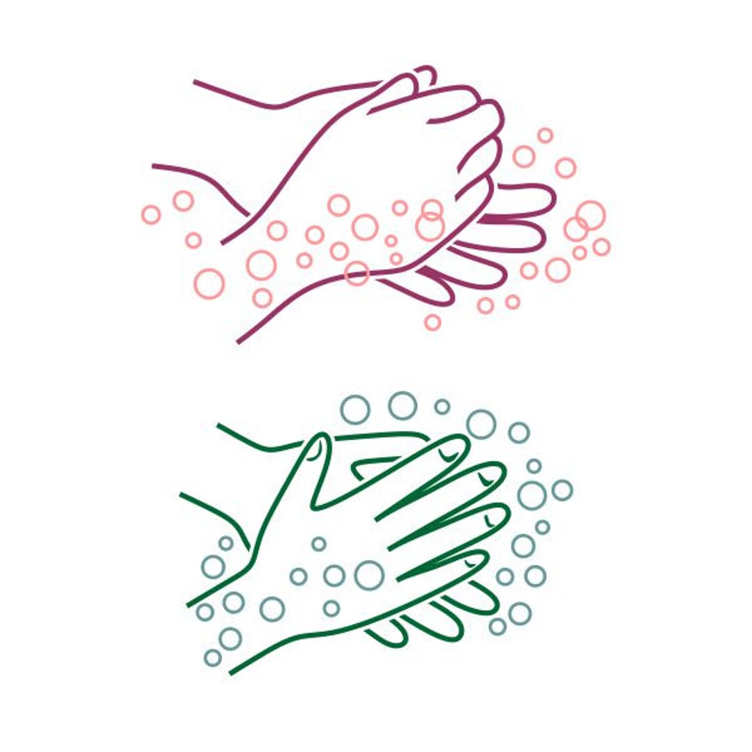 Wash Hands Cuttable Design SVG PNG DXF & Eps Designs Cameo File ...