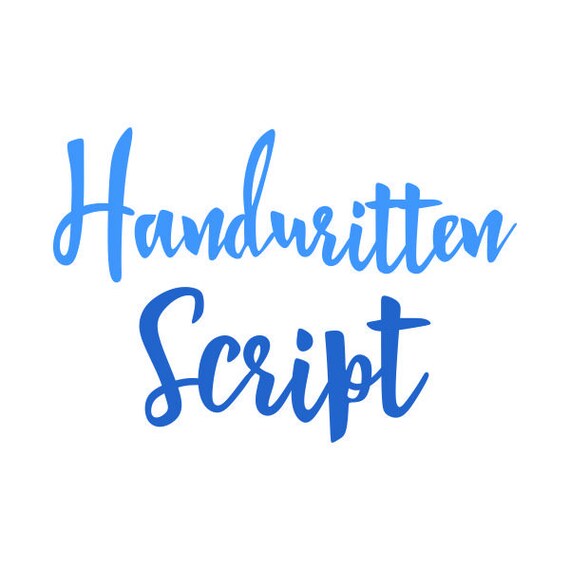 Sammy Script Handwritten Font Monogram Cuttable Design SVG PNG | Etsy