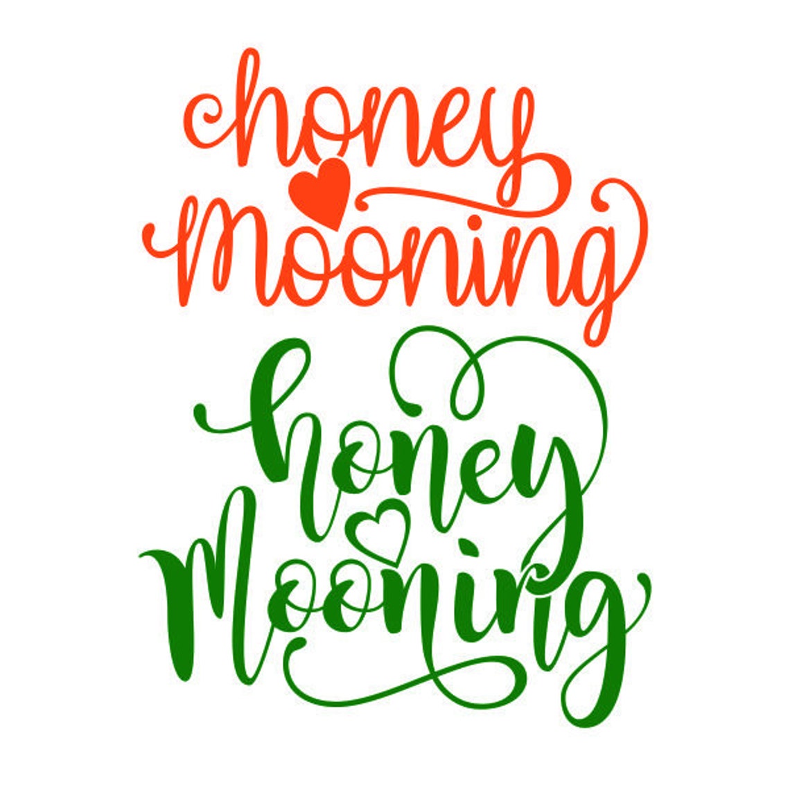 Honey Mooning Wedding Bride Cuttable Design SVG PNG DXF & Eps | Etsy