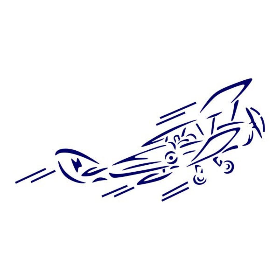 Line Art Biplane Airplane Pack Cuttable Design SVG PNG DXF & Eps ...