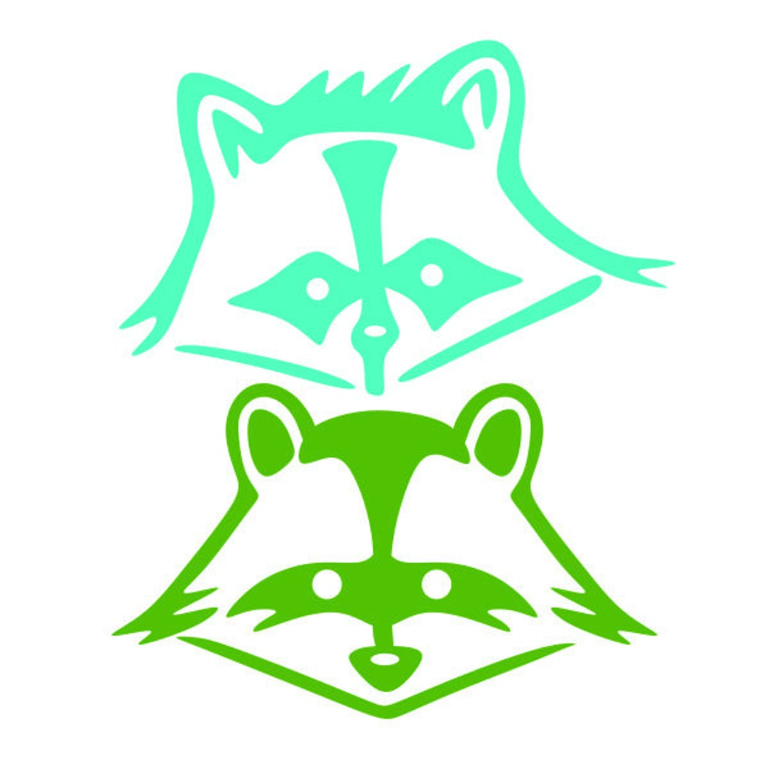 Raccoon Face Animal Cuttable Design SVG PNG DXF & Eps Designs Cameo ...