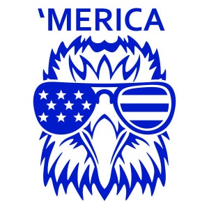 Merica Eagle Pack Cuttable Design SVG PNG DXF & Eps Designs Cameo File ...