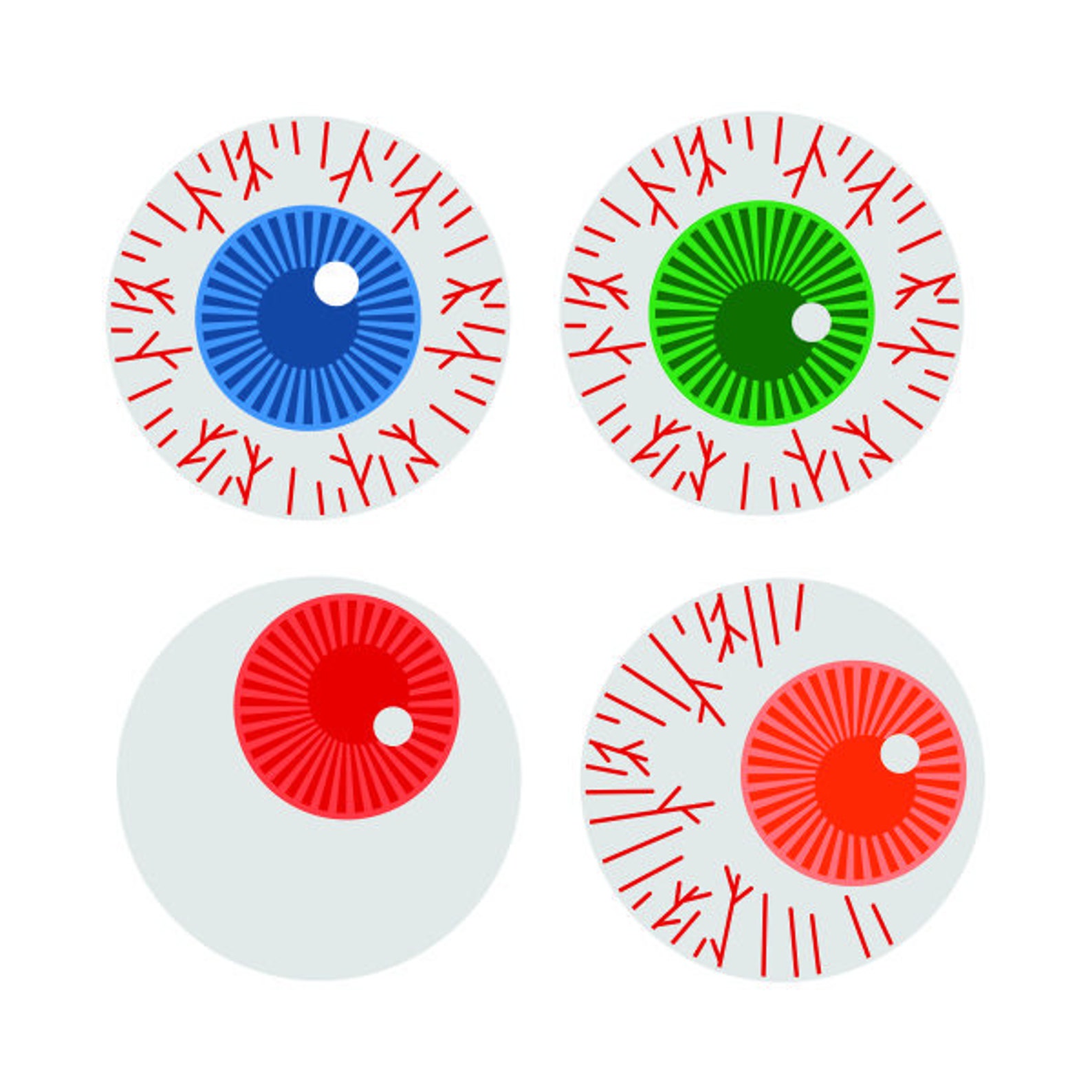 Eye Ball Eyeball Halloween Cuttable SVG PNG DXF & Eps Designs - Etsy