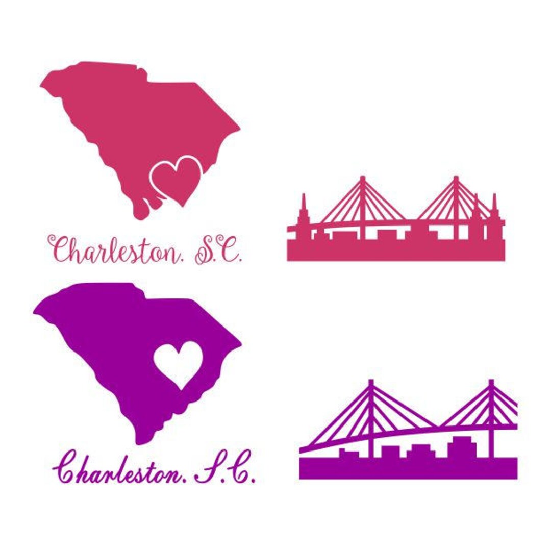 Charleston Sc Cuttable Design SVG PNG DXF & Eps Designs Cameo File ...