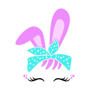Bunny Bandana Pack Cuttable Design SVG PNG DXF & Eps Designs Cameo File ...